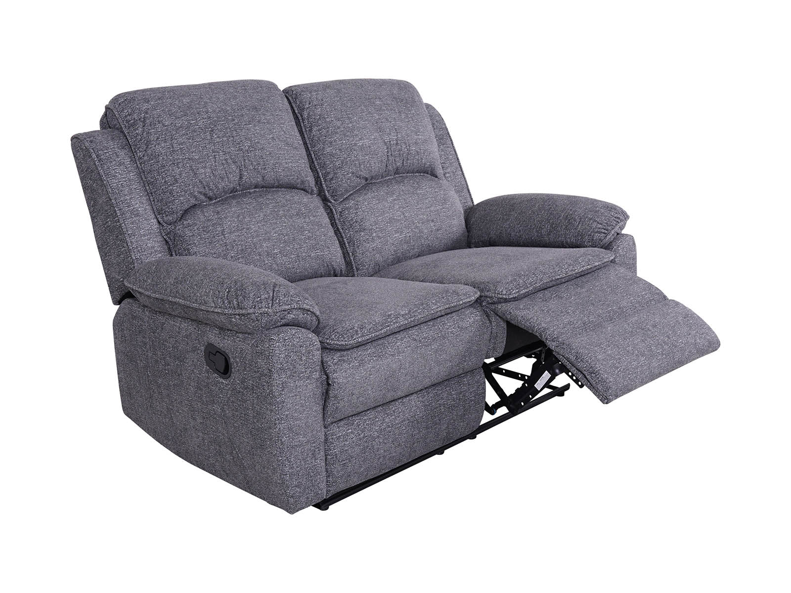 Bronte 2 Seater Recliner Sofa Grey Dante Furniture