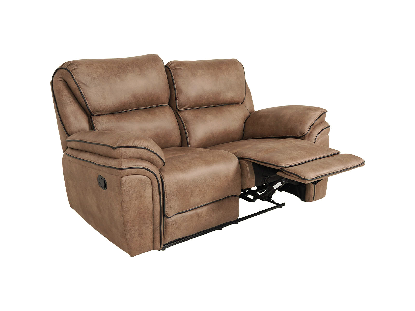 Monaco 2 Seater Recliner Sofa Brown Dante Furniture